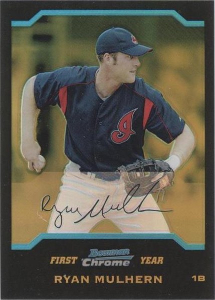 2004 Bowman Chrome - First Year Gold Refractor #236 Ryan Mulhern /50 ...