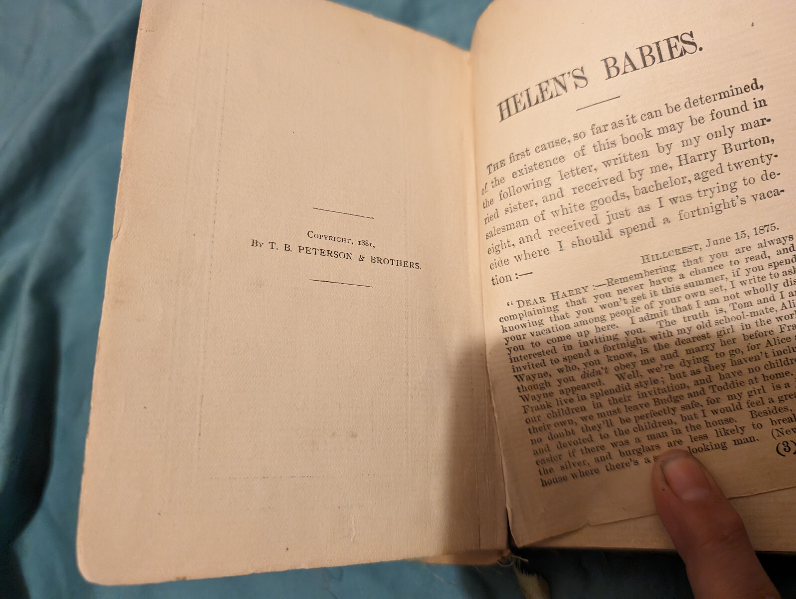 Antique Helen's Babies HC Book John Habberton Lupton Publishing 1881 | eBay