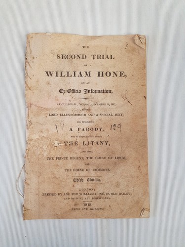 William Hone Second Trial Court Case Third Edition 1818 | eBay