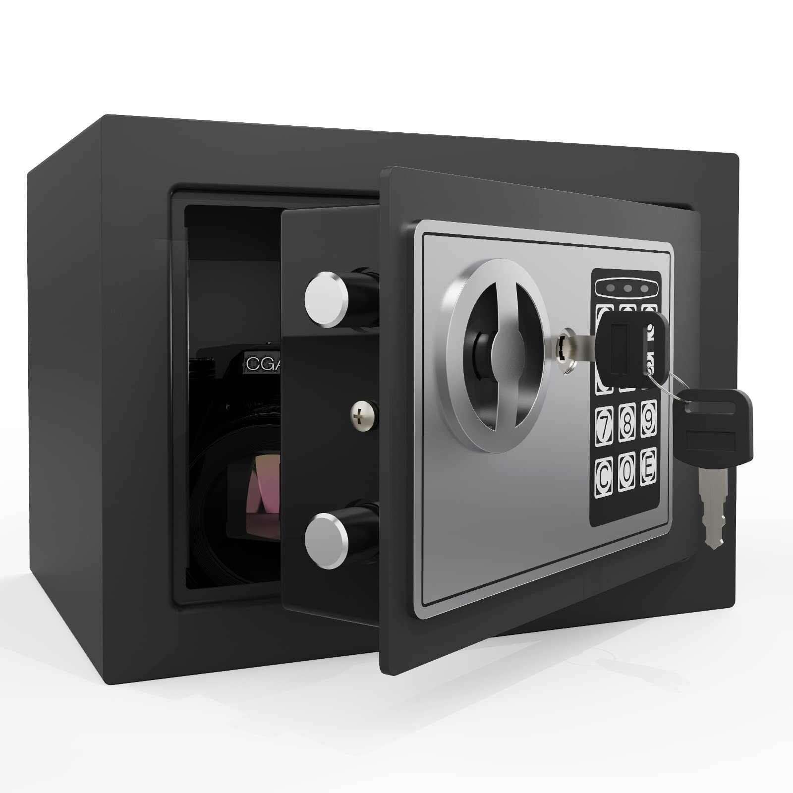 Home Safe for Money, Digital Small Money Safe for Cash and Coin ...