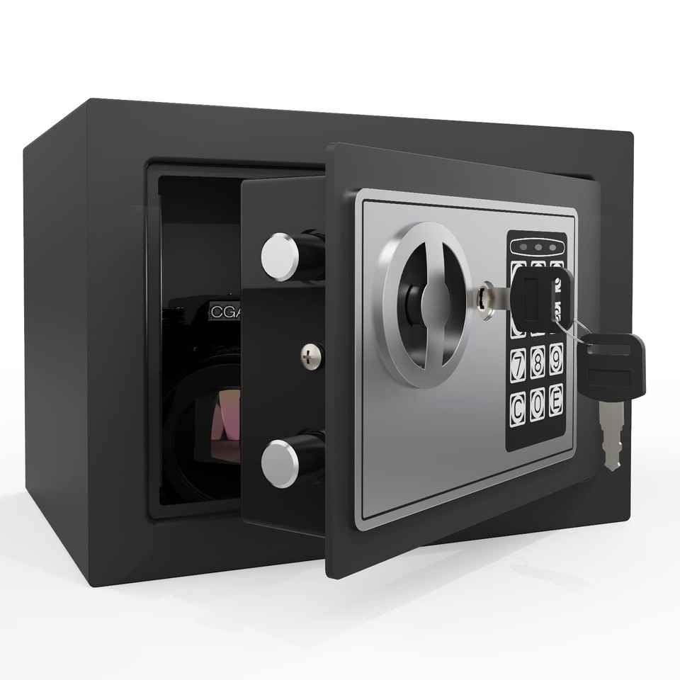 Home Safe for Money, Digital Small Money Safe for Cash and Coin ...
