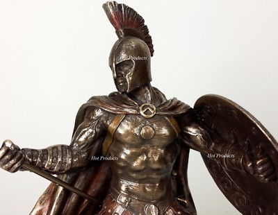 9.5" Hector of Troy Spear & Shield GREEK MYTHOLOGY Sculpture Statue ...