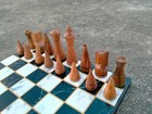 12''Inch Best Laminated Flat Chess Board Set with Wooden Pony Chess ...