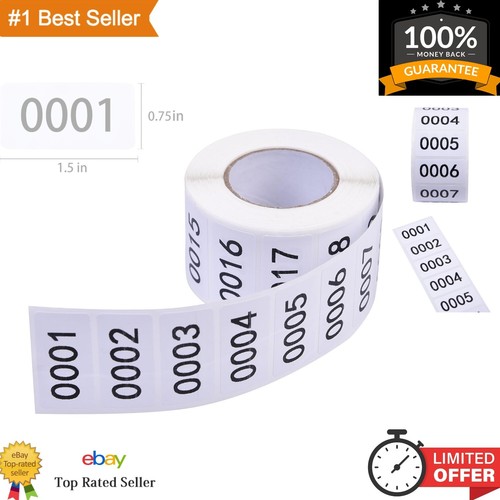 Consecutive Number Labels Inventory Stickers 1-1000 for Efficient ...