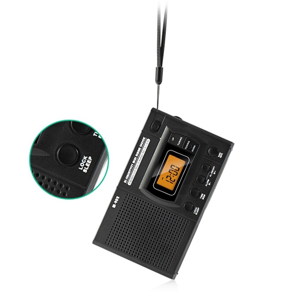 Ultra Wide Signal FMAMSW LCD Clock Radio MultiBand Portable Clock ...