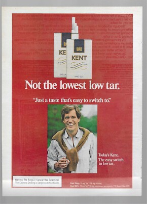 Kent Cigarettes W/ Micronite Filter 1973 Vintage Tobacco Print ...