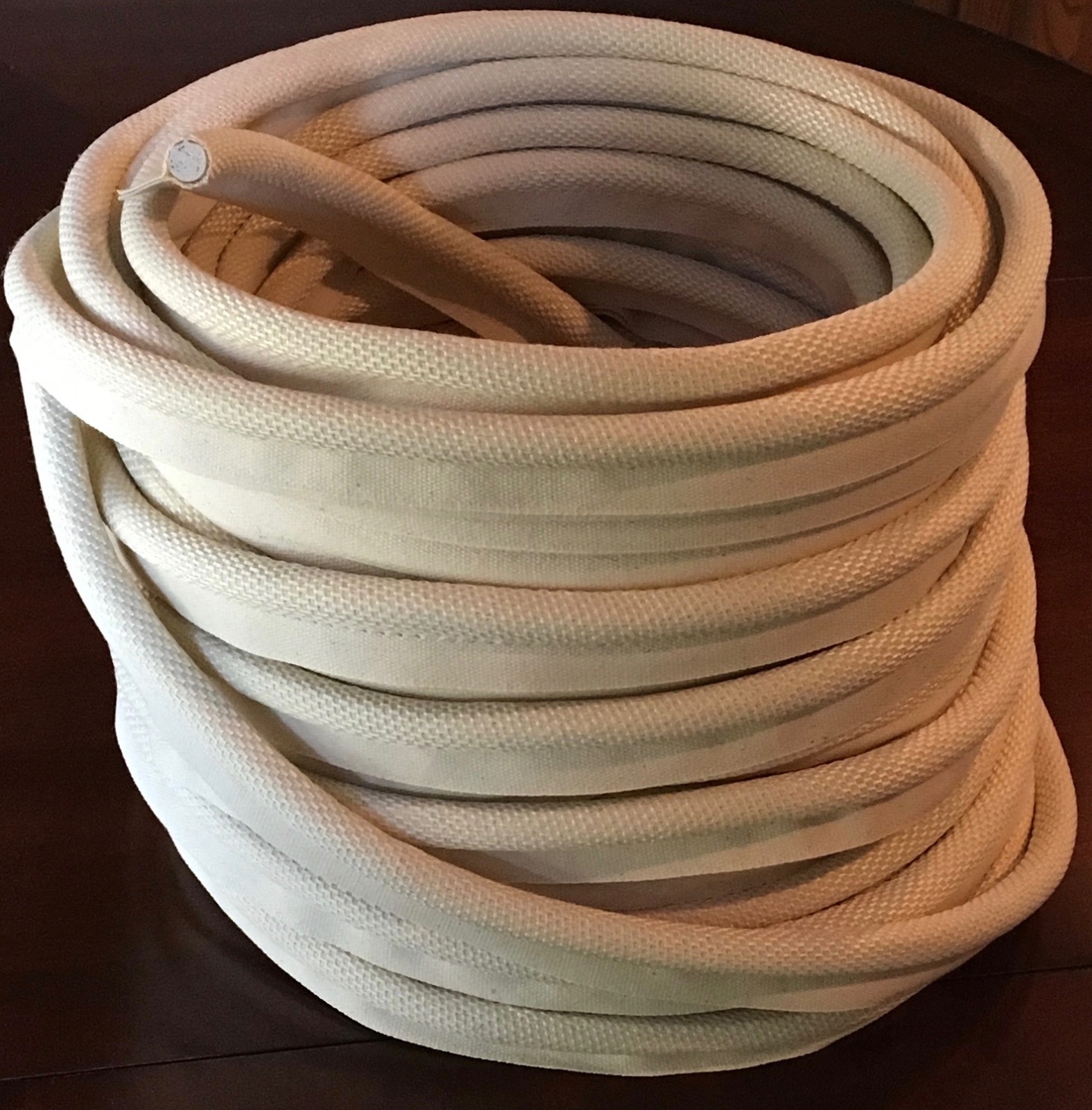 21 FEET OF CREAM WHITE CLOTH AUTOMOTIVE HEADLINER WINDLACE / NEW IN BOX ...