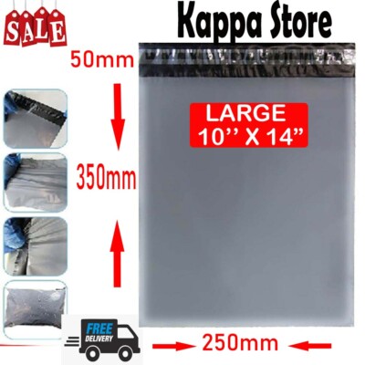 GREY Postal Bags Packaging Poly Parcel Mailing Packing Postage Sacks ...