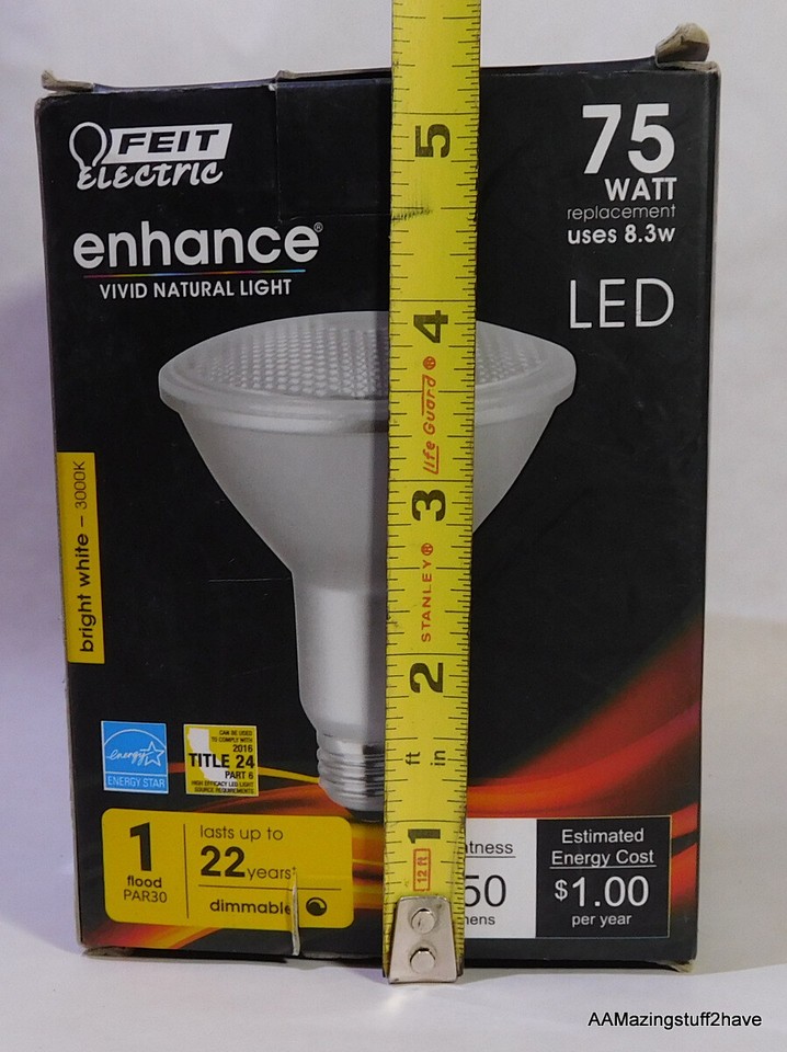 FEIT LED FLOOD Bulb 8.3 Watt 3000K 75 Watt Equivalence 20K HOURS NEW | eBay