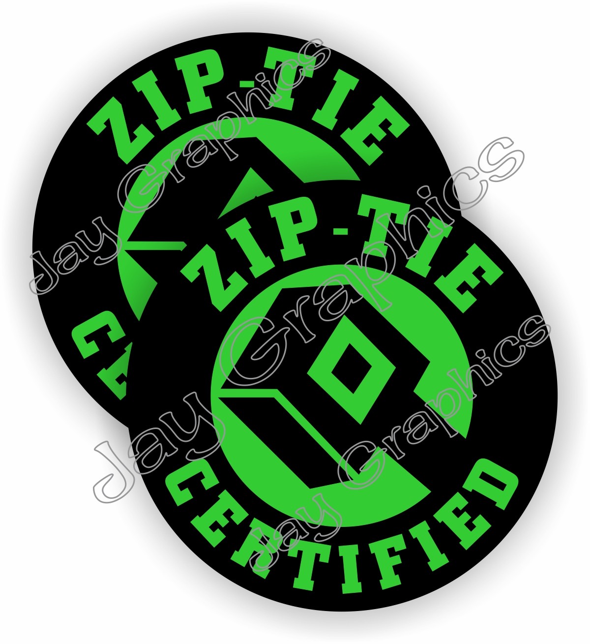 (2) Funny ZIP TIE Certified Hard Hat Stickers - Welding Helmet Decals ...