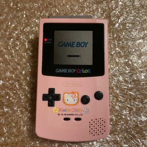 nintendo gameboy color console hello kitty special pink #2176 | eBay