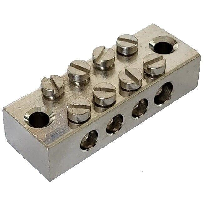 4 & 8 Way Earth Mains Block Earthing Connect Terminal Connection Unit ...