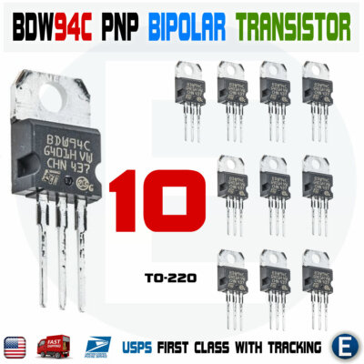 10pcs BDW94C Darlington PNP Power Transistor 100V 12A to-220 Audio ...