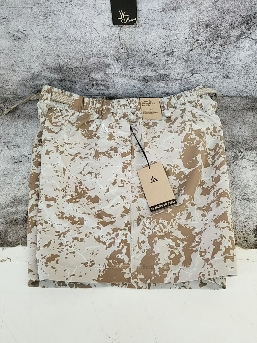 Mens L ($70) Nike ACG Print Trail Above Knee Shorts Light Mens L ($70) Nike ACG Print Trail Above Knee Shorts Light