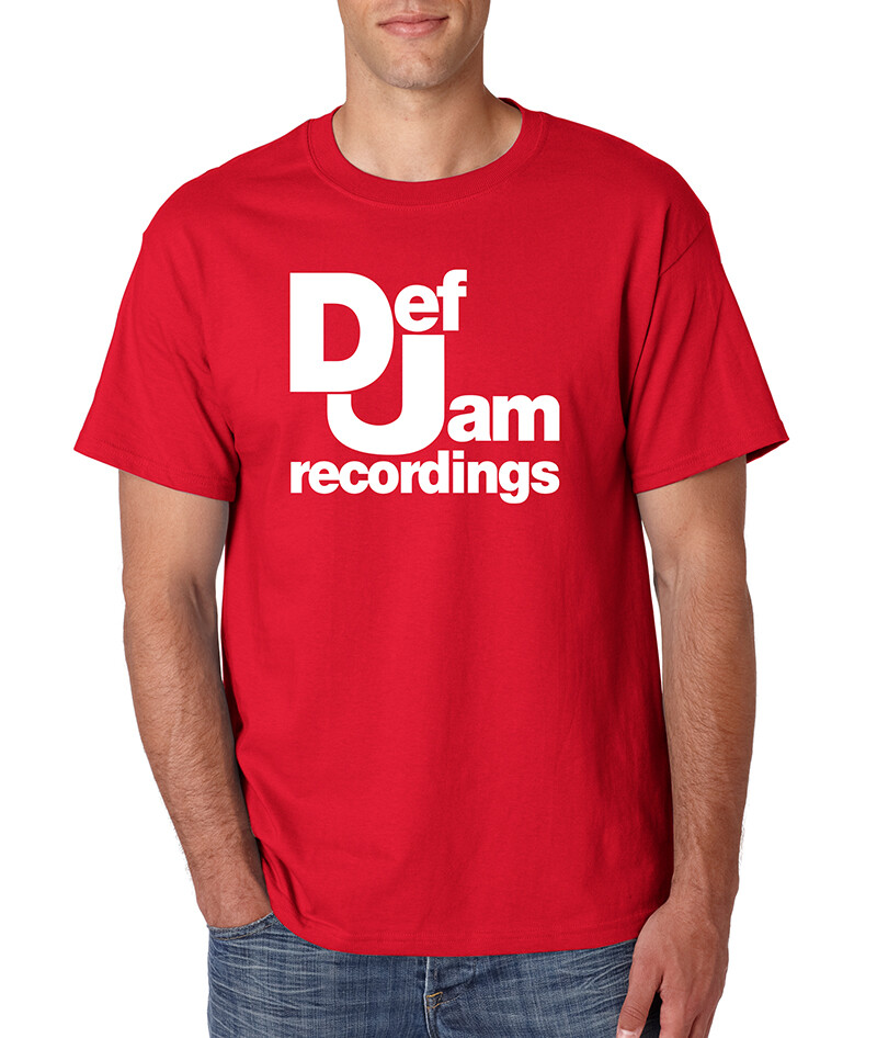 DEF JAM Recordings Logo T-Shirt Hip Hop Rap Classic Music Label Record ...