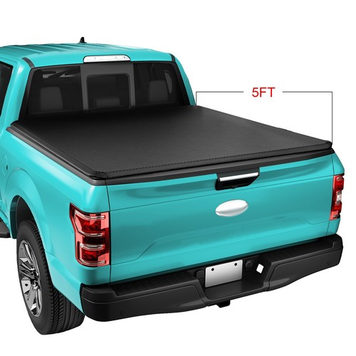 Soft Vinyl Roll Up Tonneau Cover 5Ft Bed For Ford Ranger 2019-2023 ...