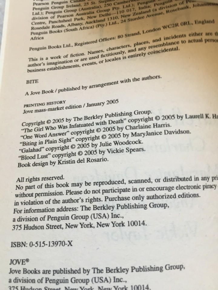 Laurel K. Hamilton Bite 2004 Paperback 9780515139709| eBay