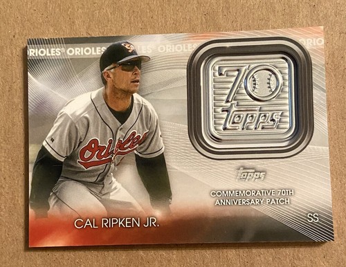 Cal Ripken Jr. 2021 Topps 70th Anniversary Commemorative Logo Patches ...