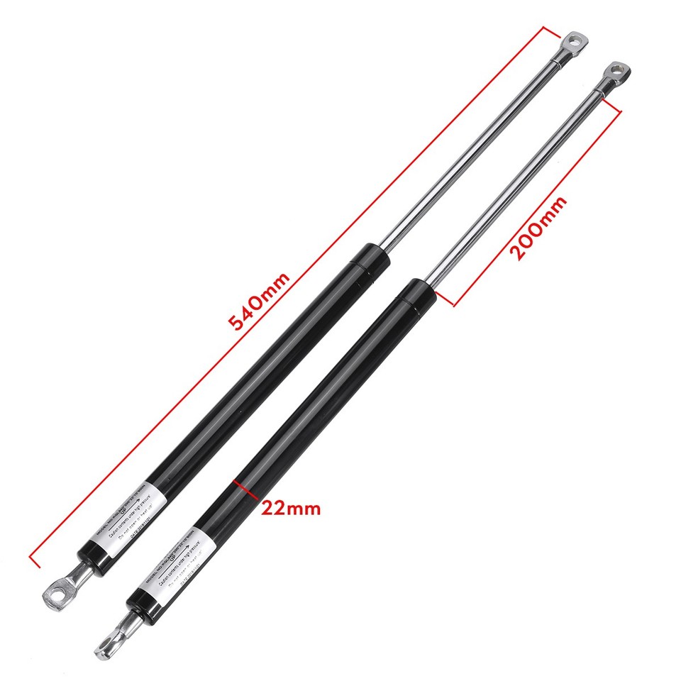 Pair 1000N/1100N/1200N 360/530/540mm Replacement Gas Struts For Ottoman ...