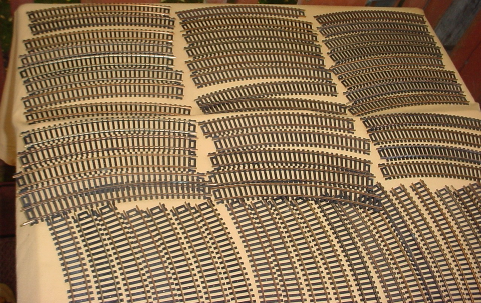 BIG Lot 140 ATLAS AHM Brass HO TRAIN TRACK 80+ curve (most 18R) 60+ 9 ...