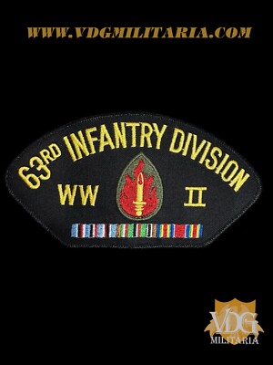 63RD INFANTRY DIVISION WW2 WWII US ARMY VETERANS CAP HAT PATCH INSIGNIA ...