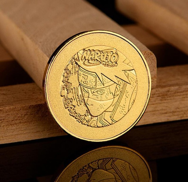 Naruto Uzumaki Naruto GOLD Metal Coin Collection CHRONICLE Memento 1 ...