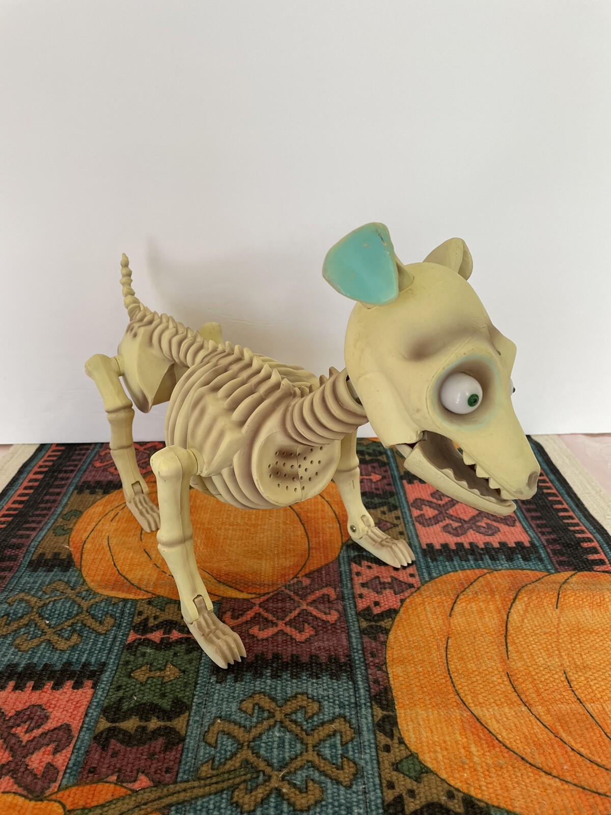 Animated GEMMY Talking Skeleton Dog Halloween Decor Prop Works | eBay