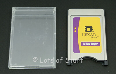Lexar Media PC Card Adapter PCMCIA for CompactFlash Card With Case Part ...