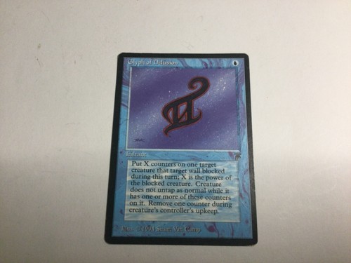 Glyph of delusion Antiquities Magic the gathering collectable card game ...