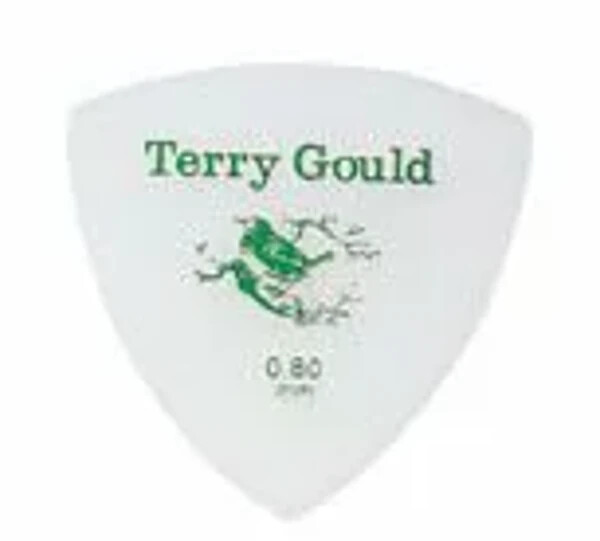 Terry Gould Pick Polyacetal GP-TG-R/08 Triangle White 0.80mm x 10 picks ...