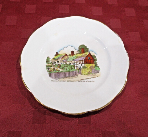 Lovely Royal Crown Pottery Trentham Souvenir Side Plate *Ann Hathaway's ...