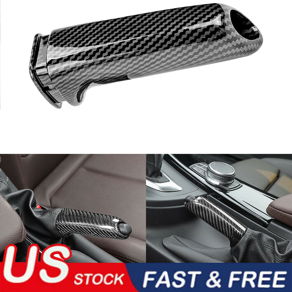 Front Handbrake Brake Handle Cover Carbon Fiber Look For BMW E46 E60 ...