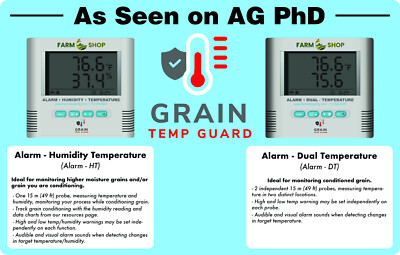 Grain Temp Guard, bin temperature moisture monitoring alarm system | eBay
