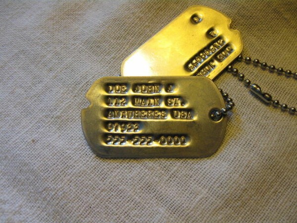 Ww2 Custom Notched Military Dog Tags for sale online | eBay