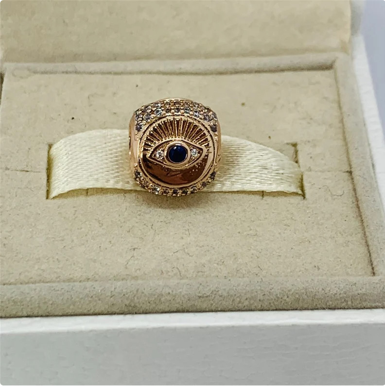 Authentic Hamsa, All-seeing Eye & Feather Three-sided… - Gem