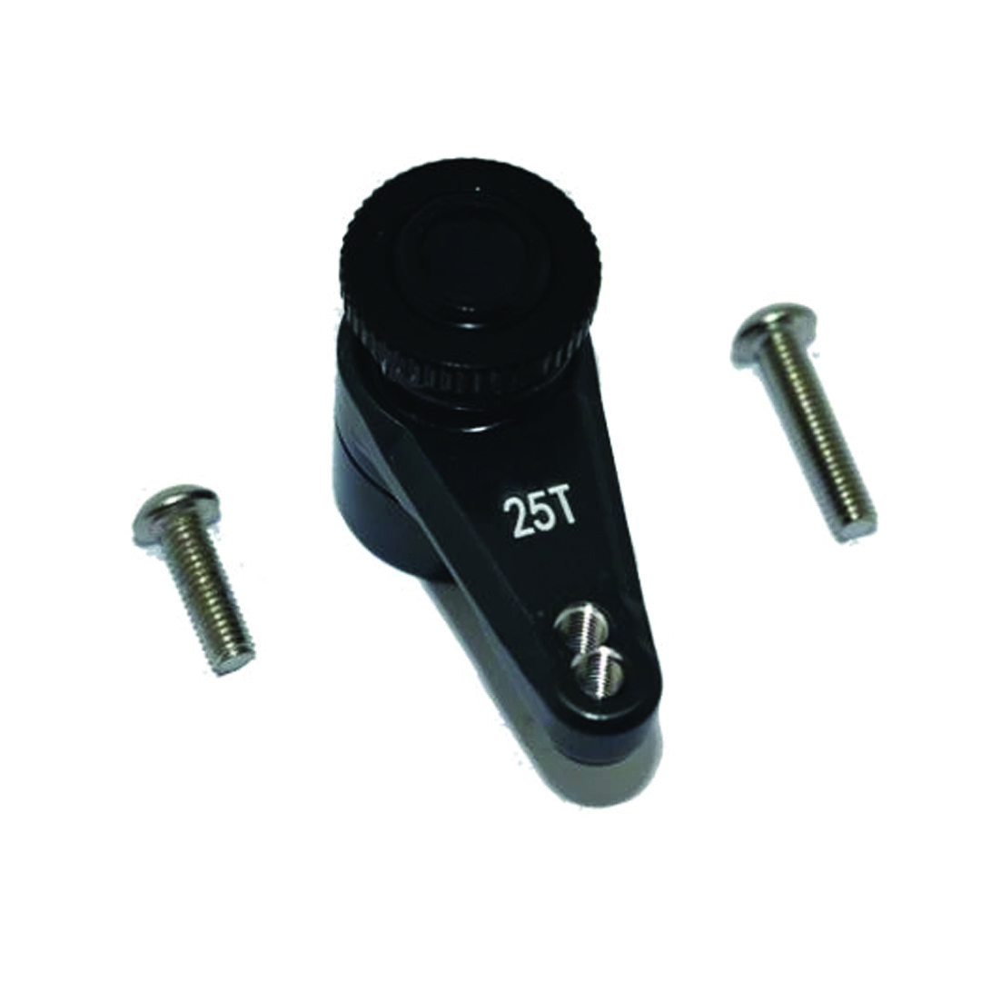 GPM Aluminum 7075 25T Servo Horn w/ Built-In Spring Black : Axial 1/10 ...