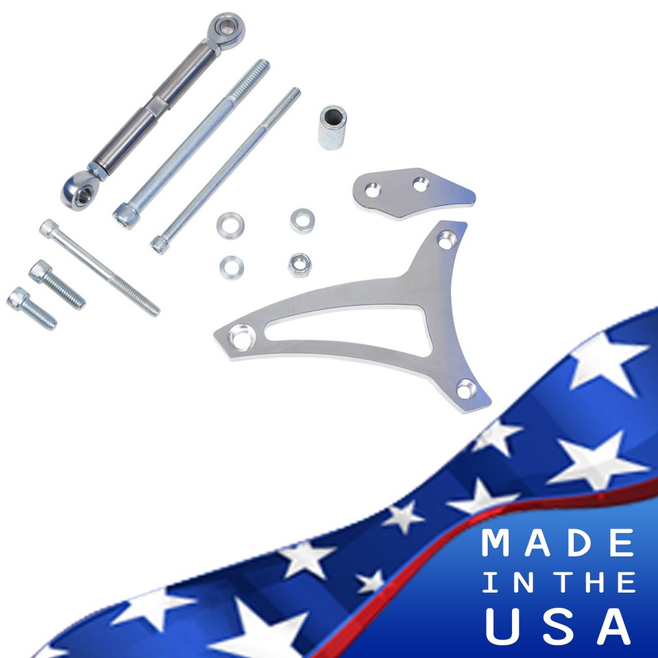 Small Block Ford Alternator Bracket 289 302 V-Belt Kit Mid Mount SBF ...