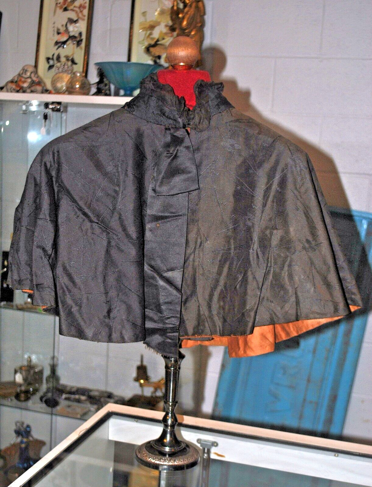 Antique Black Victorian Cape Perfect for Design, Cost… - Gem