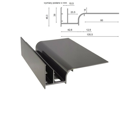 Abtropf Randprofil W10/W20 Balkon Terrasse Begrenzung Alu ...