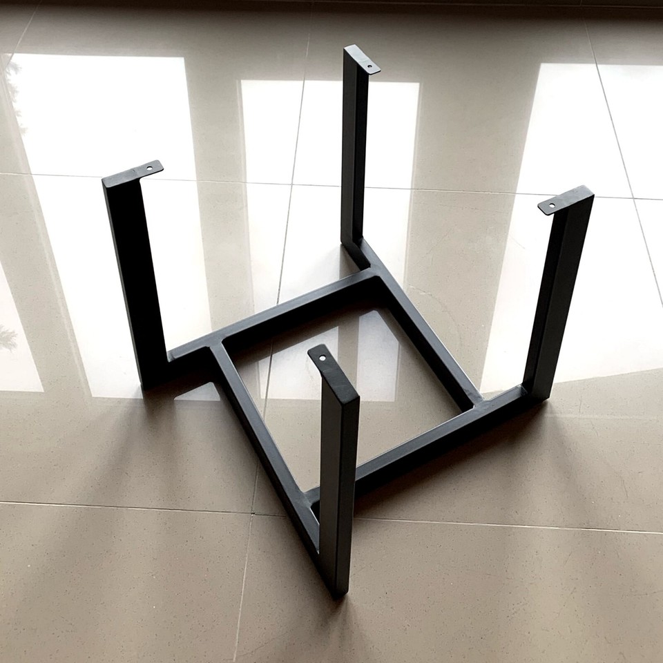 Unique Coffee Table Base for ROUND table top Full Frame Metal Powder ...