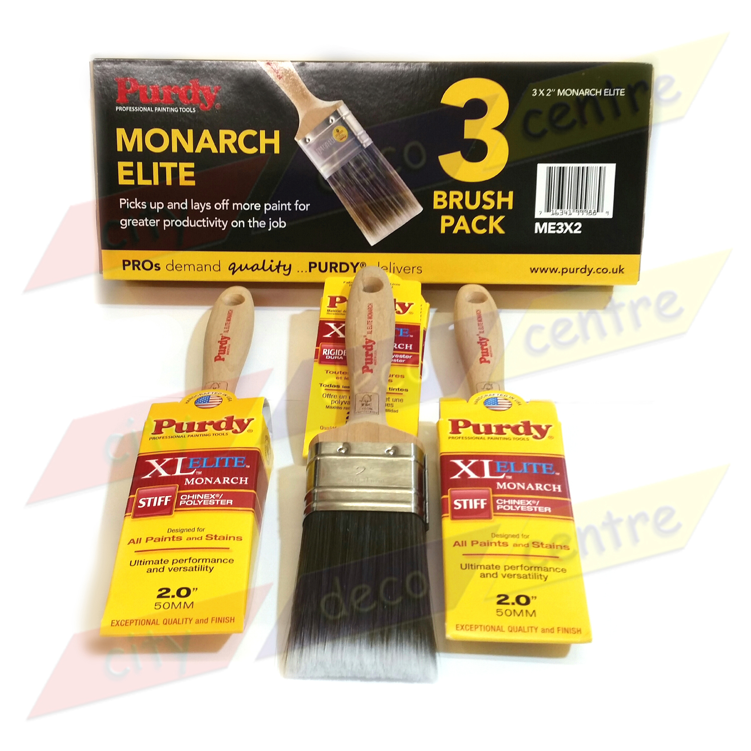Purdy Paint Brush Monarch Set MON1 MON5 ME3X2 PEX23 ME3PEDUO MON23 ...