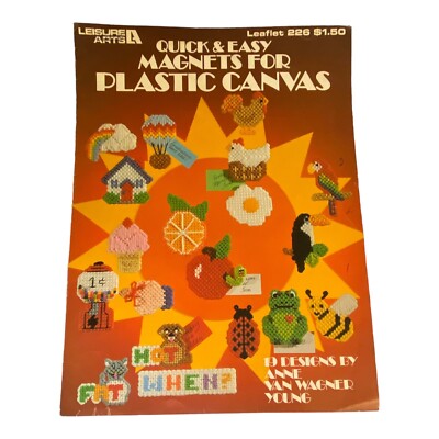 Leisure Arts Quick And Easy Magnets for Plastic Canvas Leaflet 226 19 ...