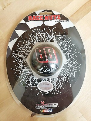 Dale JR #88 RACE NUTZ 6" decal race nutz window decal 3" lug nut new in ...