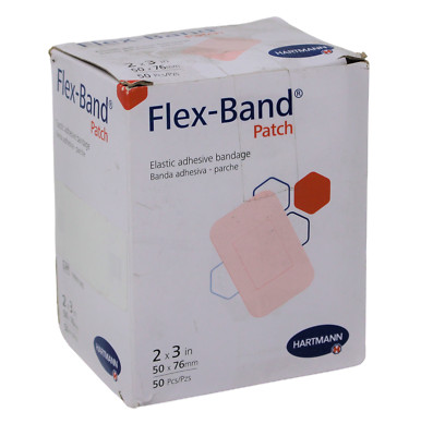 Hartmann 46130001 Flex Band Patch Bandage 2" x 3" - Box of 50 Exp 6/28 ...