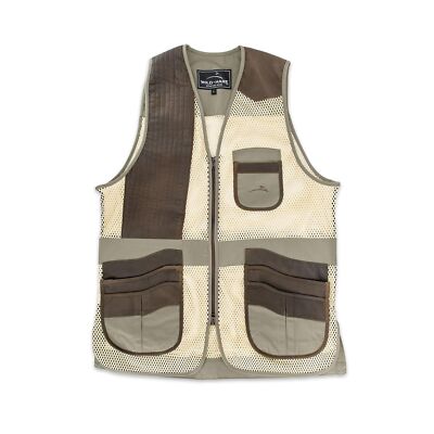 Wild Hare Shooting Gear Range Vest - Sage with Distressed Leather 3X ...