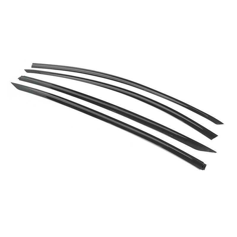 Gloss Carbon Fiber Side Window Visor Sun Rain Shield For Tesla Model Y ...