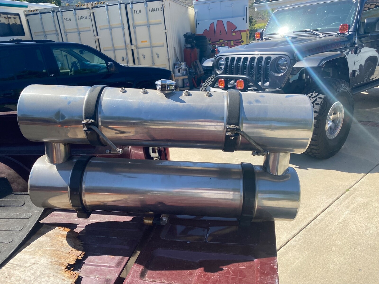 Race Boat Stainless Steel Stack Fuel Tanks Marine | eBay