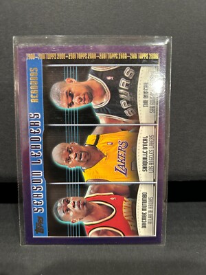 2000-01 Topps #152 Rebounds Leaders (D Mutombo / Shaq O'Neal / Duncan ...