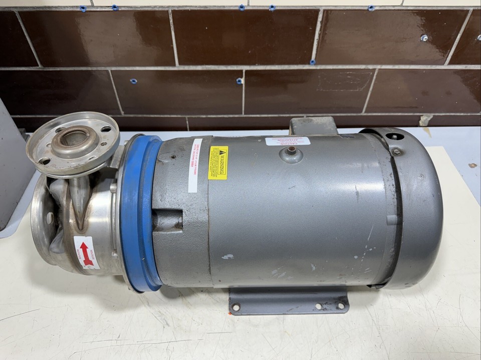 Goulds Pump Model SST 4ST51135 Centrifugal Pump w/Baldor 10HP Motor 208 ...