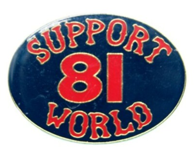 Hells Angels, Support 81, Big Red Machine Pin SUPPORT 81 WORLD | eBay